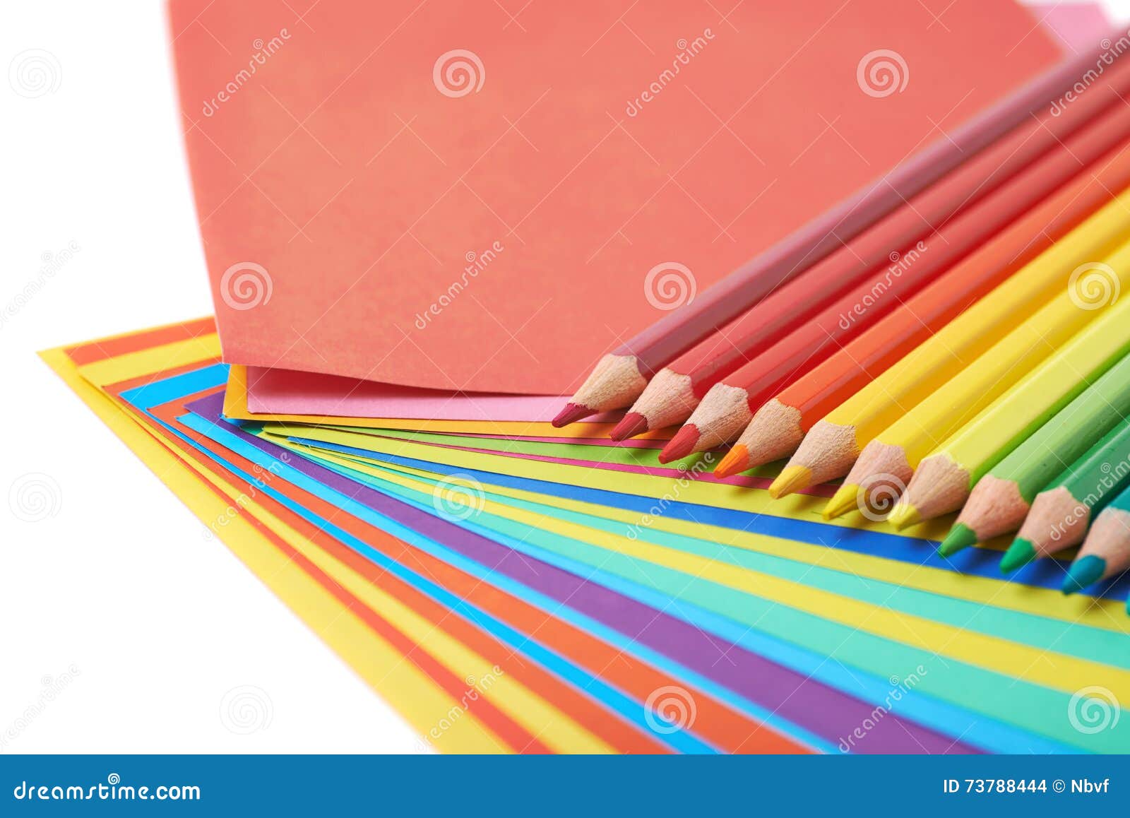 Pile of Colorful Paper Sheets Stock Photo - Image of green, backdrop ...