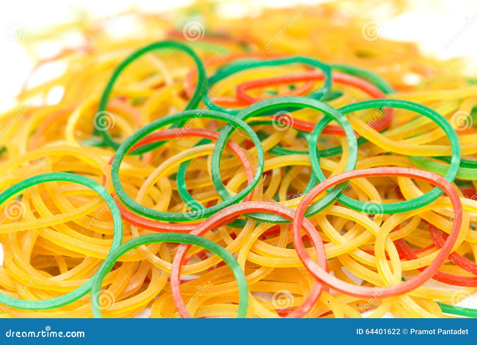 Pile of Colorful Rubber Bands Stock Photo - Image of business, rubber ...
