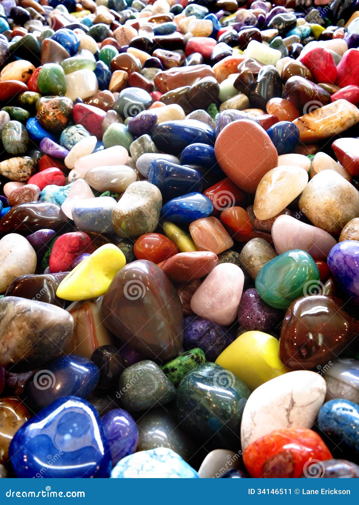 Pile of Colorful Smooth Rocks Stock Image - Image of outdoor ...