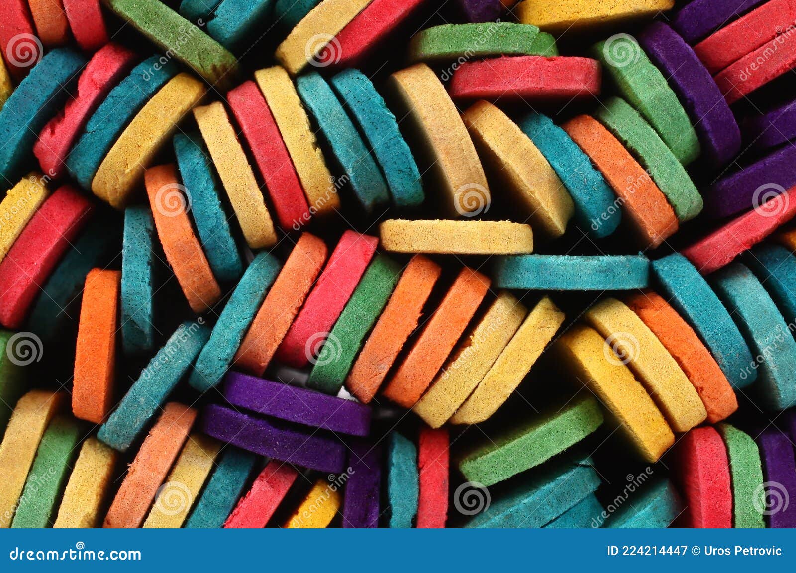 Pile of colorful sticks stock image. Image of blocks - 224214447