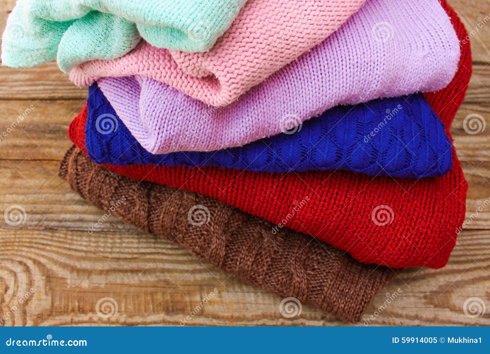 Pile of Colorful Warm Clothes Stock Image - Image of fashionable, heap ...