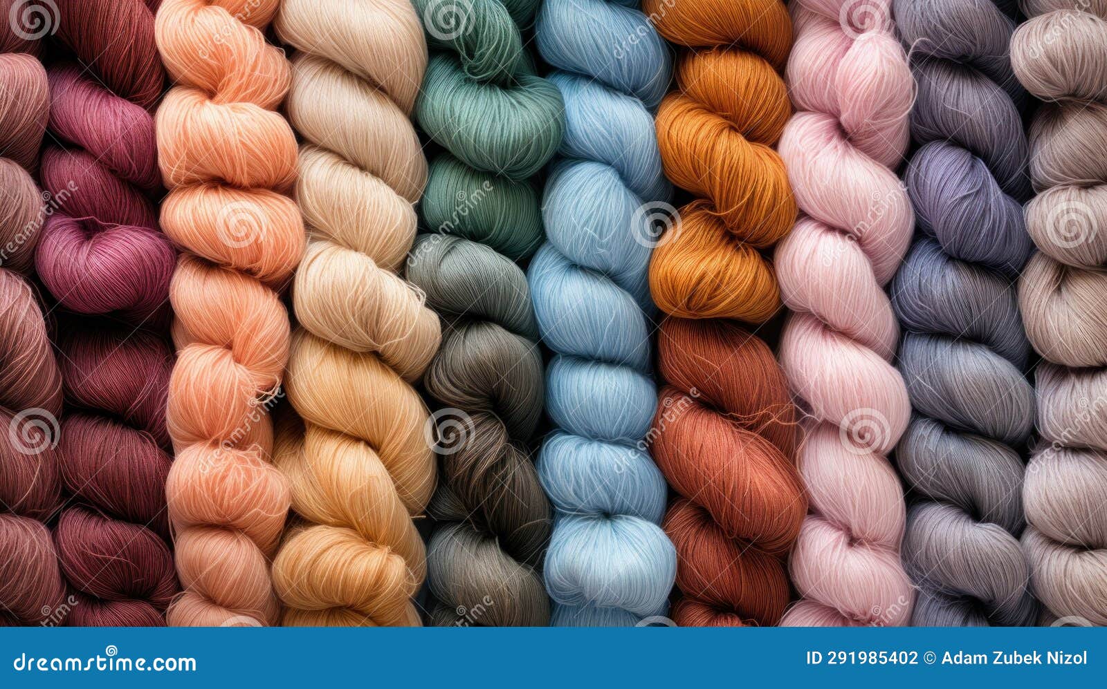 A pile of colorful yarn stock illustration. Illustration of craft ...