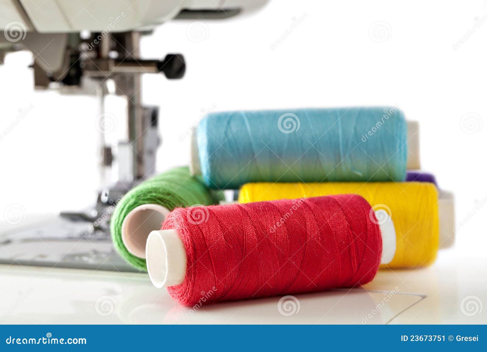 Pile of coloured of thread stock image. Image of threading - 23673751