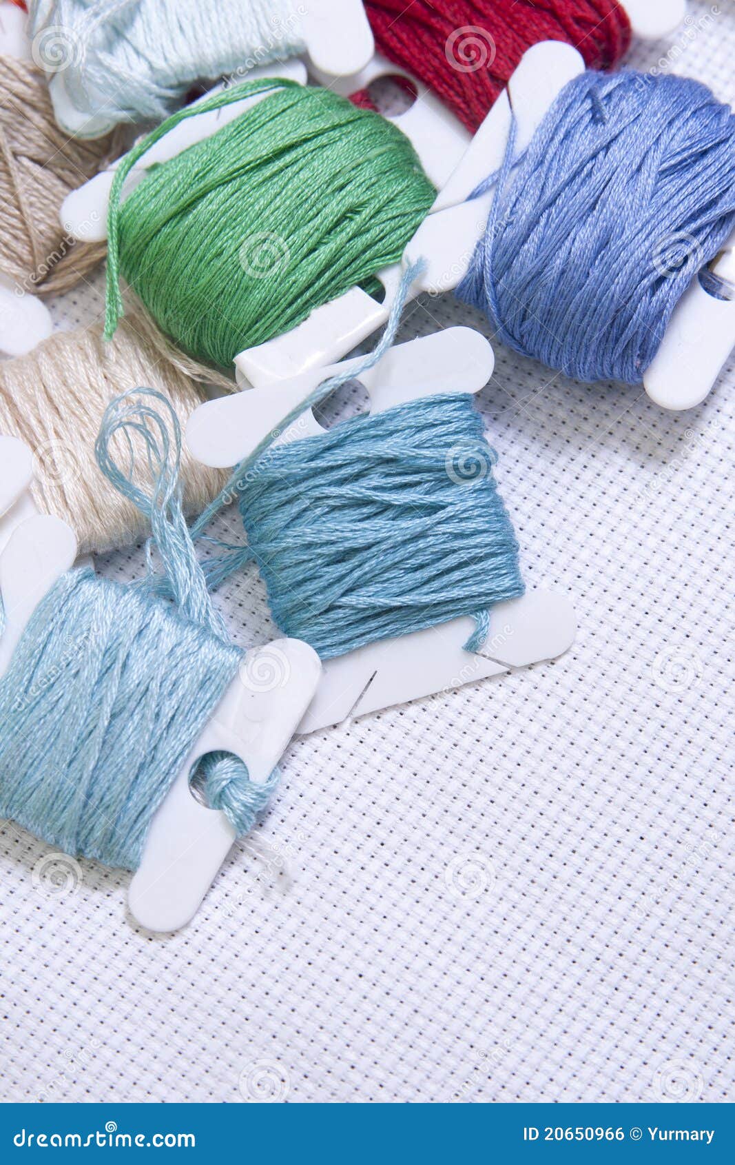 Pile of Coloured Thread Bobbins Stock Photo - Image of needlework, roll ...