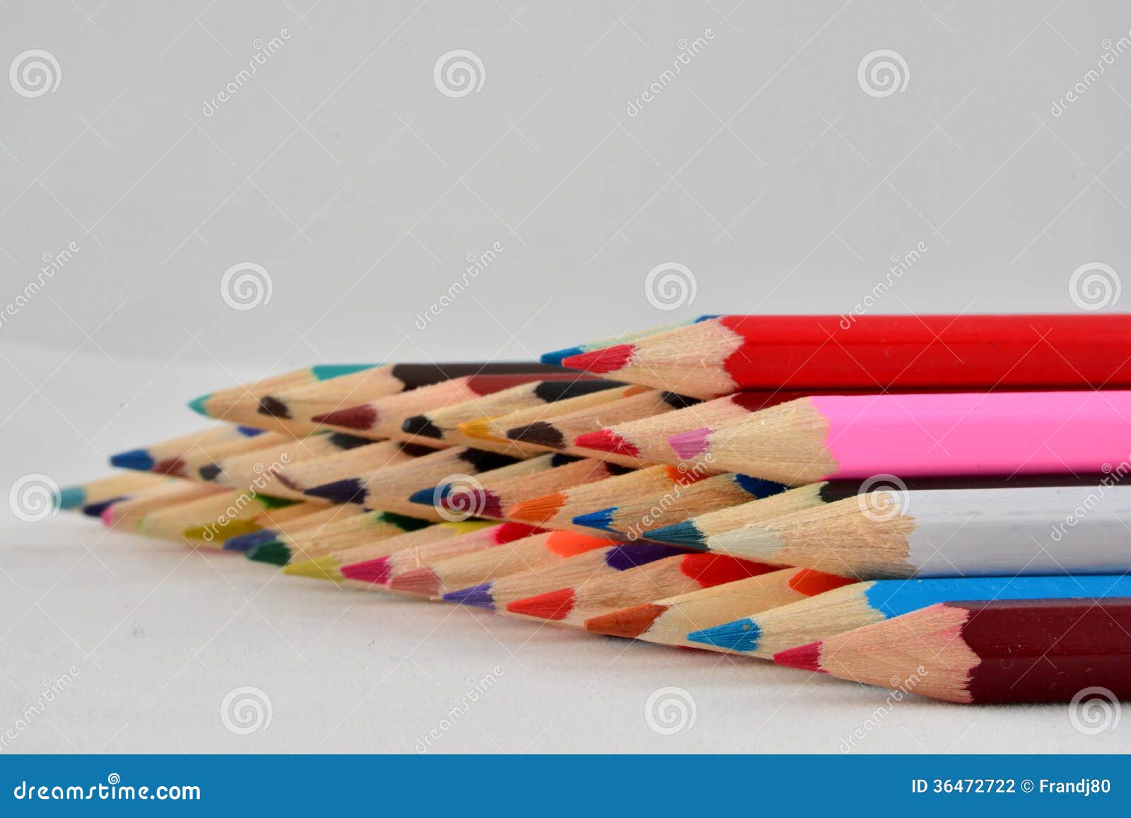 Pile of colouring pencils stock photo. Image of coloured - 36472722