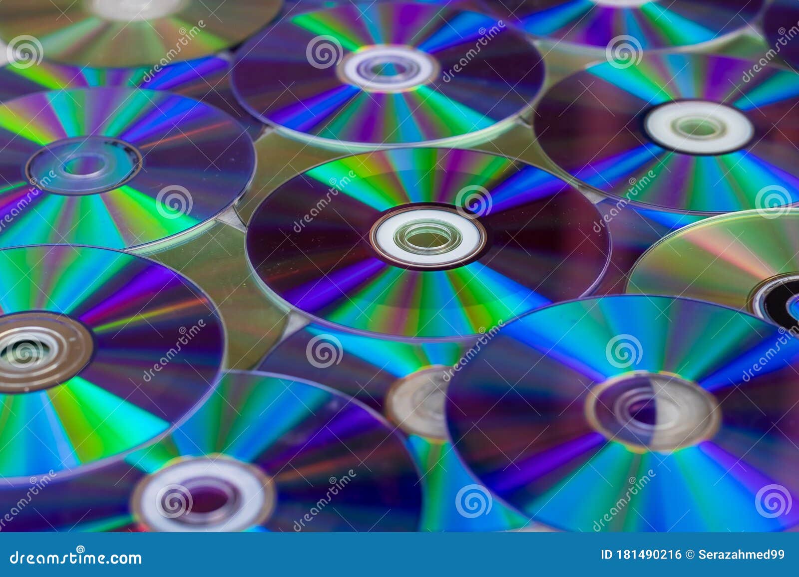 Pile of Compact Discs. Retro Technology Stock Photo - Image of computer ...