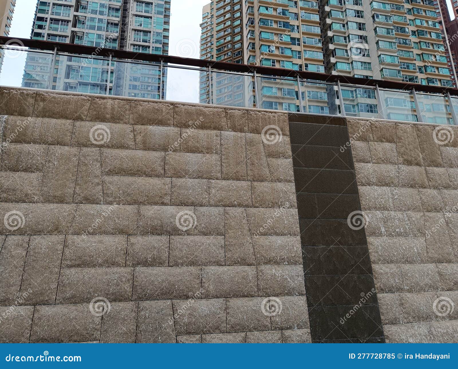Pile of Concrete Blocks and Bricks As a Parapet Stock Image - Image of ...