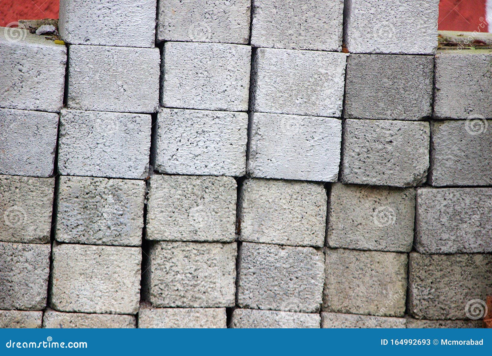 Pile of Concrete Blocks stock image. Image of gray, vertical - 164992693