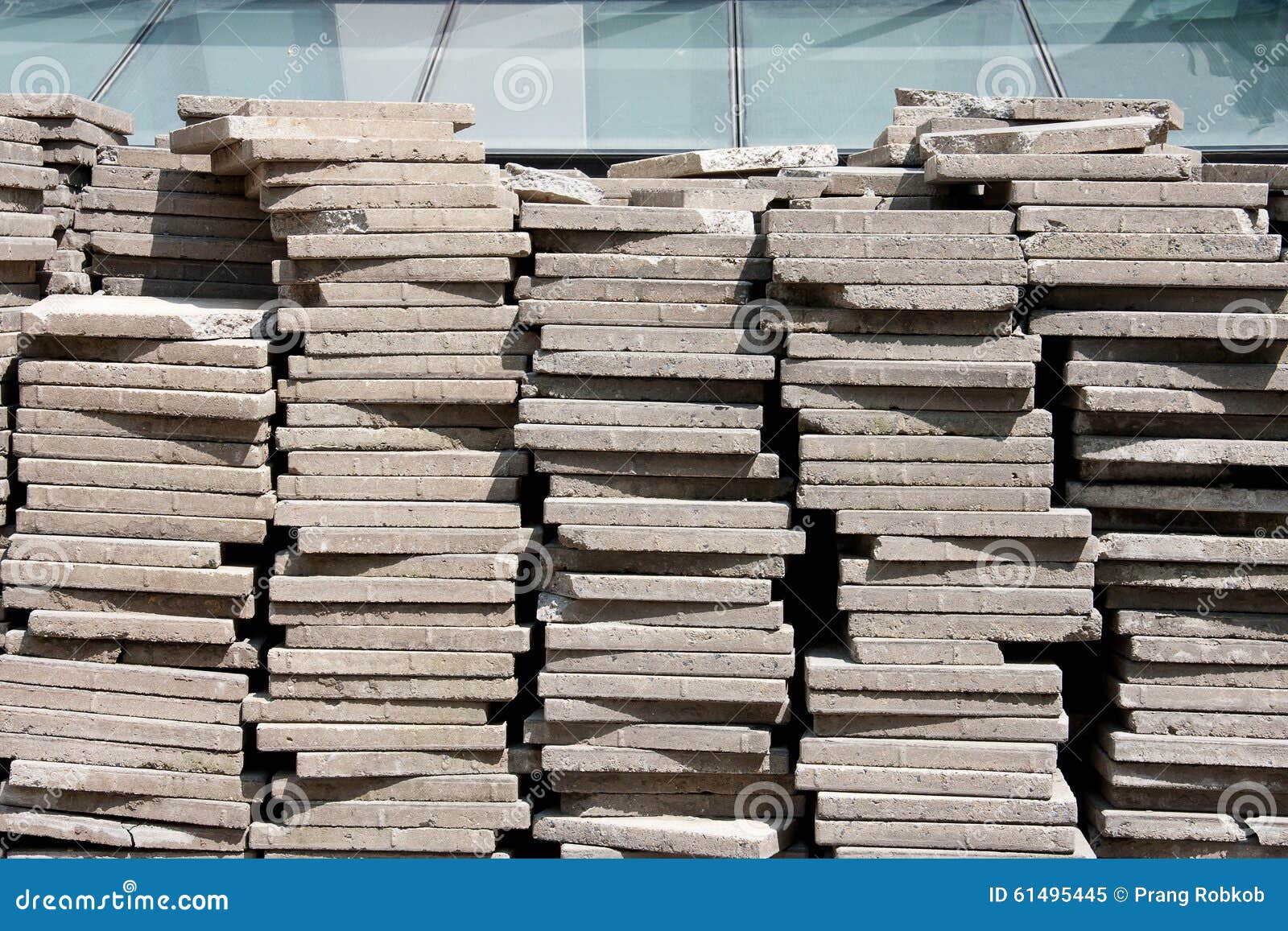 Pile of Concrete Square Blocks Stock Image - Image of floor ...