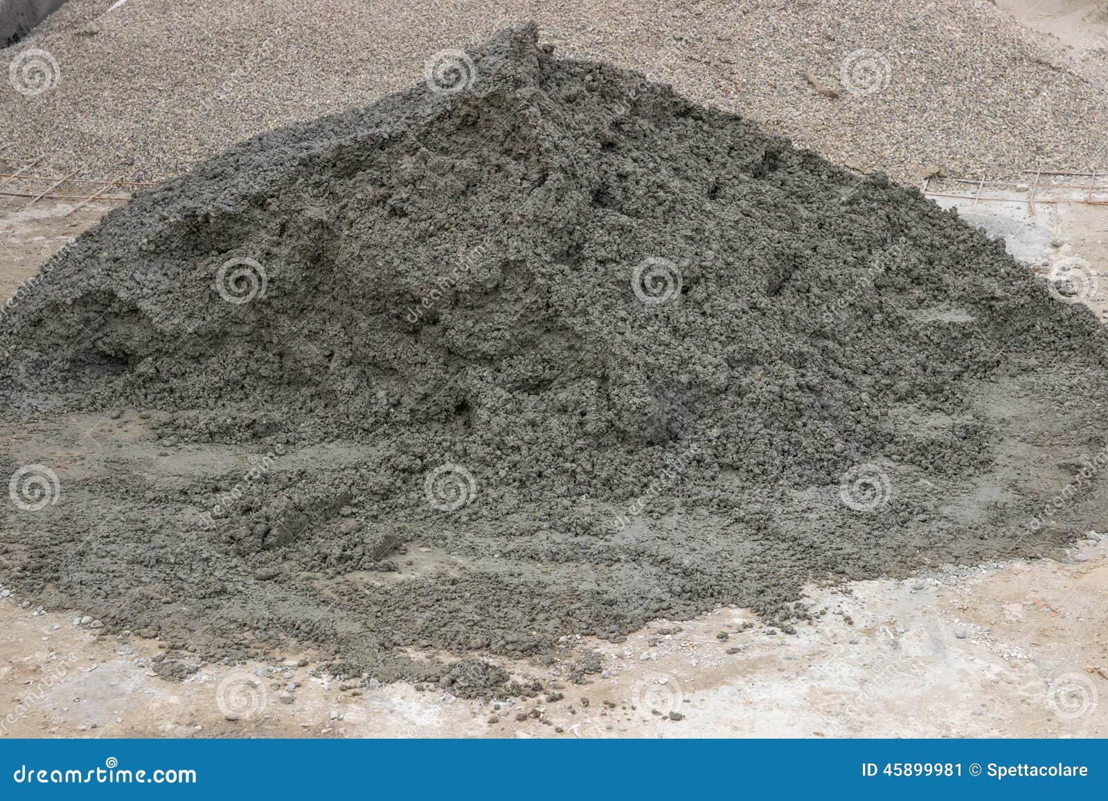 Pile of Concrete for Tile Paving Stock Image - Image of element, detail ...