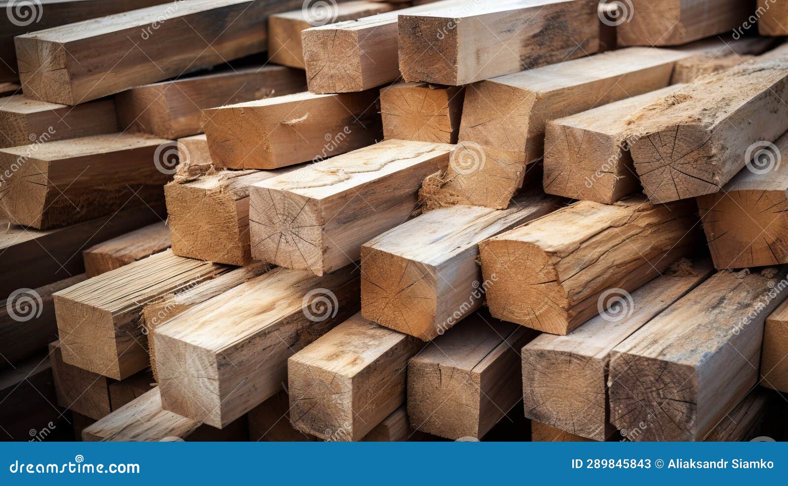 Pile for Construction, Group of Piles Square Construction Materials ...