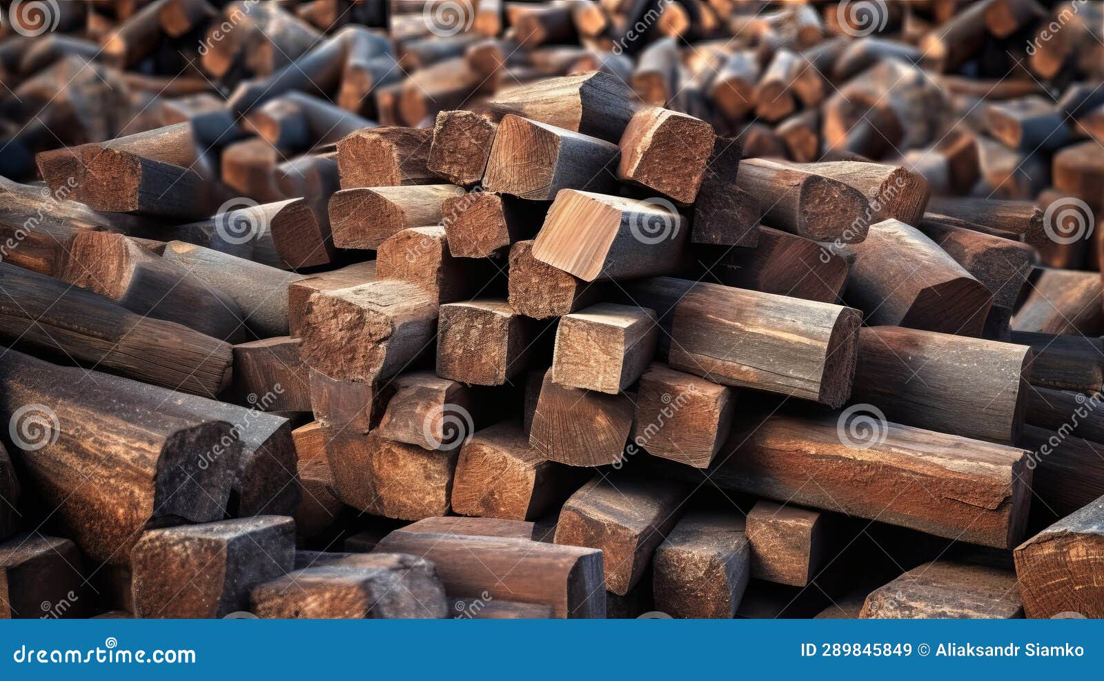 Pile for Construction, Group of Piles Square Construction Materials ...