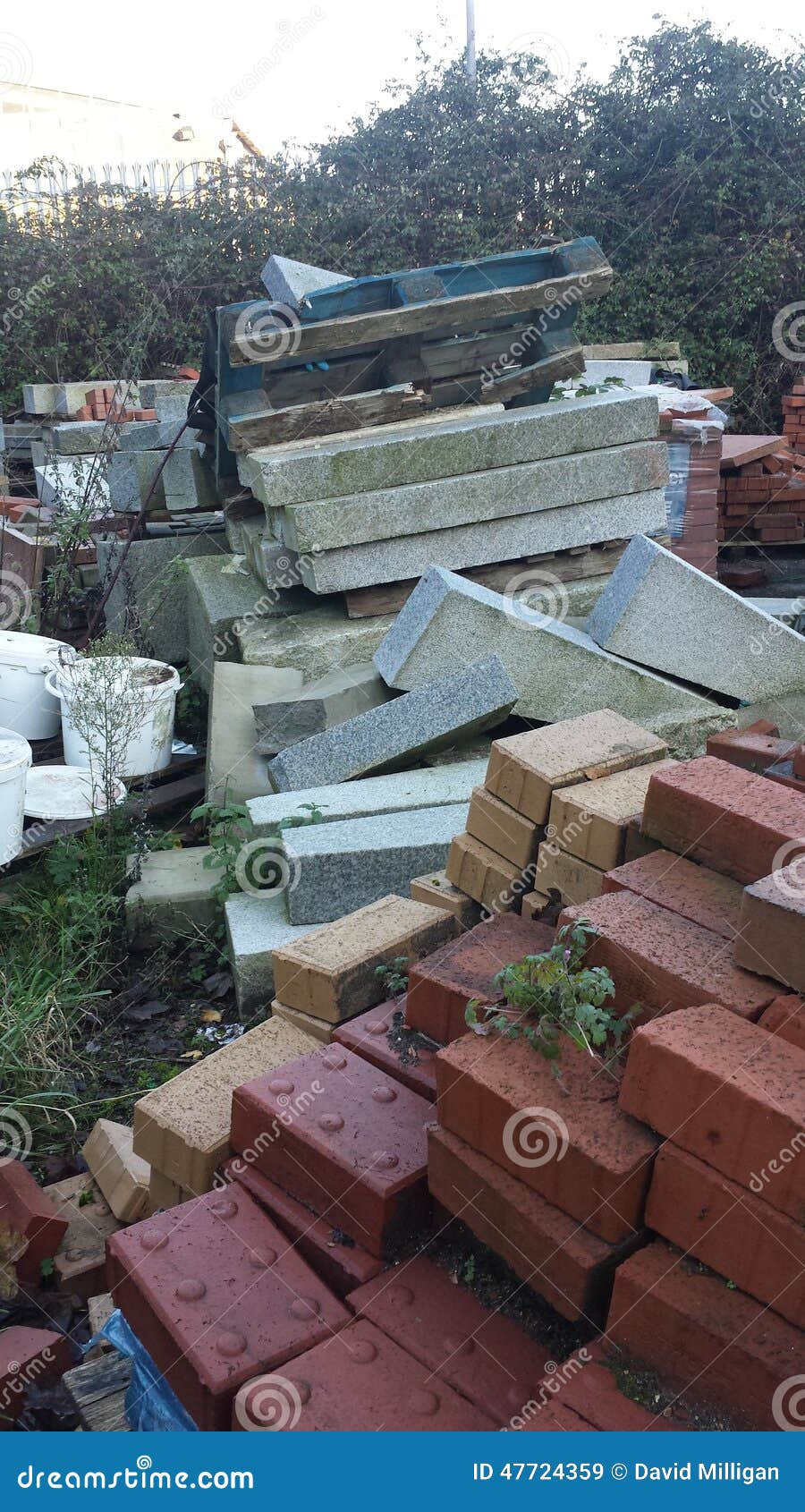 Pile of Construction Rubble Stock Image - Image of mess, damage: 47724359