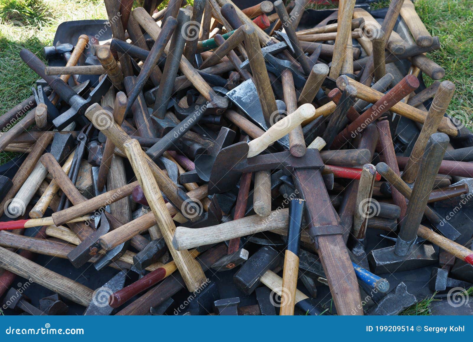 A Pile of Construction Tools Stock Photo - Image of work, pile: 199209514