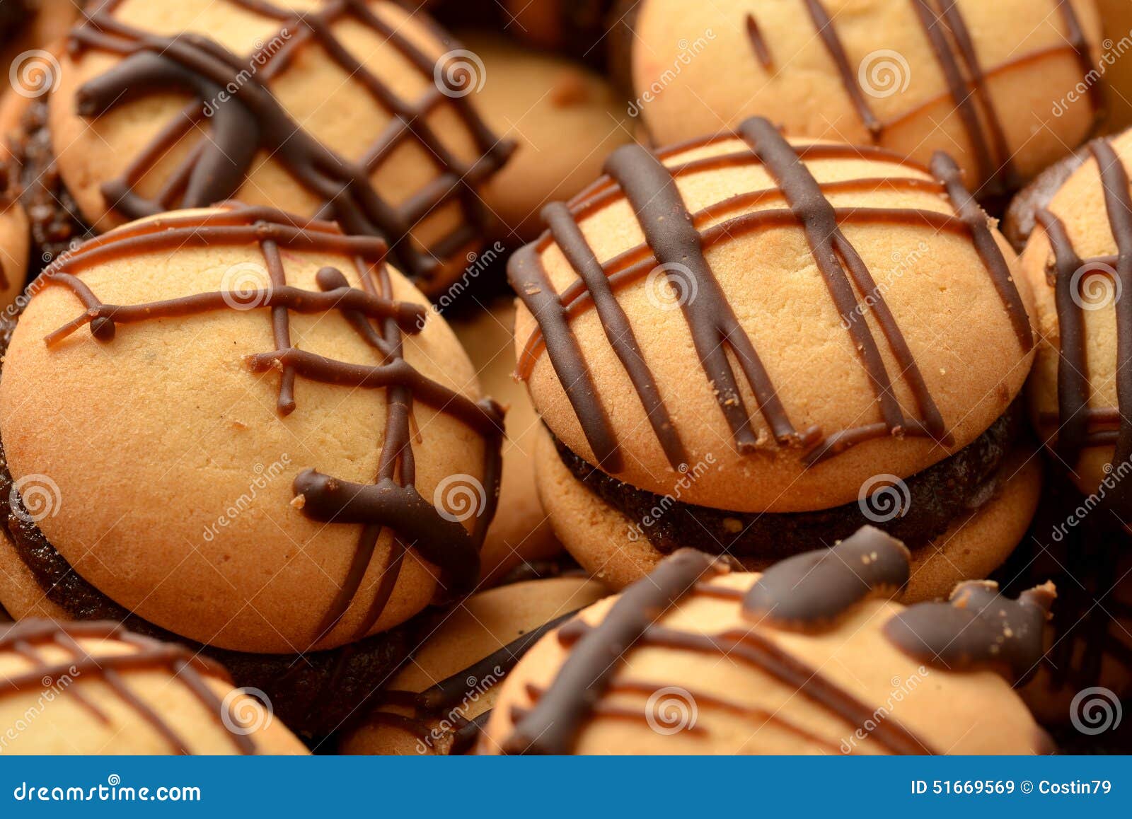 Pile of cookies stock image. Image of food, bakery, yummy - 51669569