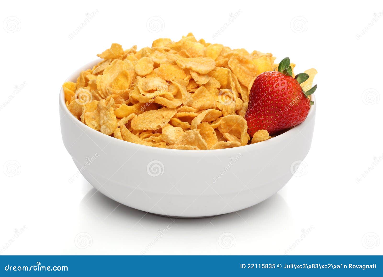 Pile of Cornflakes on a Bowl Stock Image - Image of white, cornflakes ...