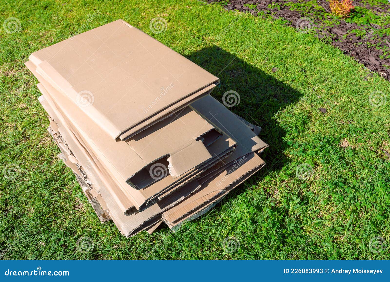 Pile of Carton Ready for Recycling Stock Image - Image of ecology, home ...