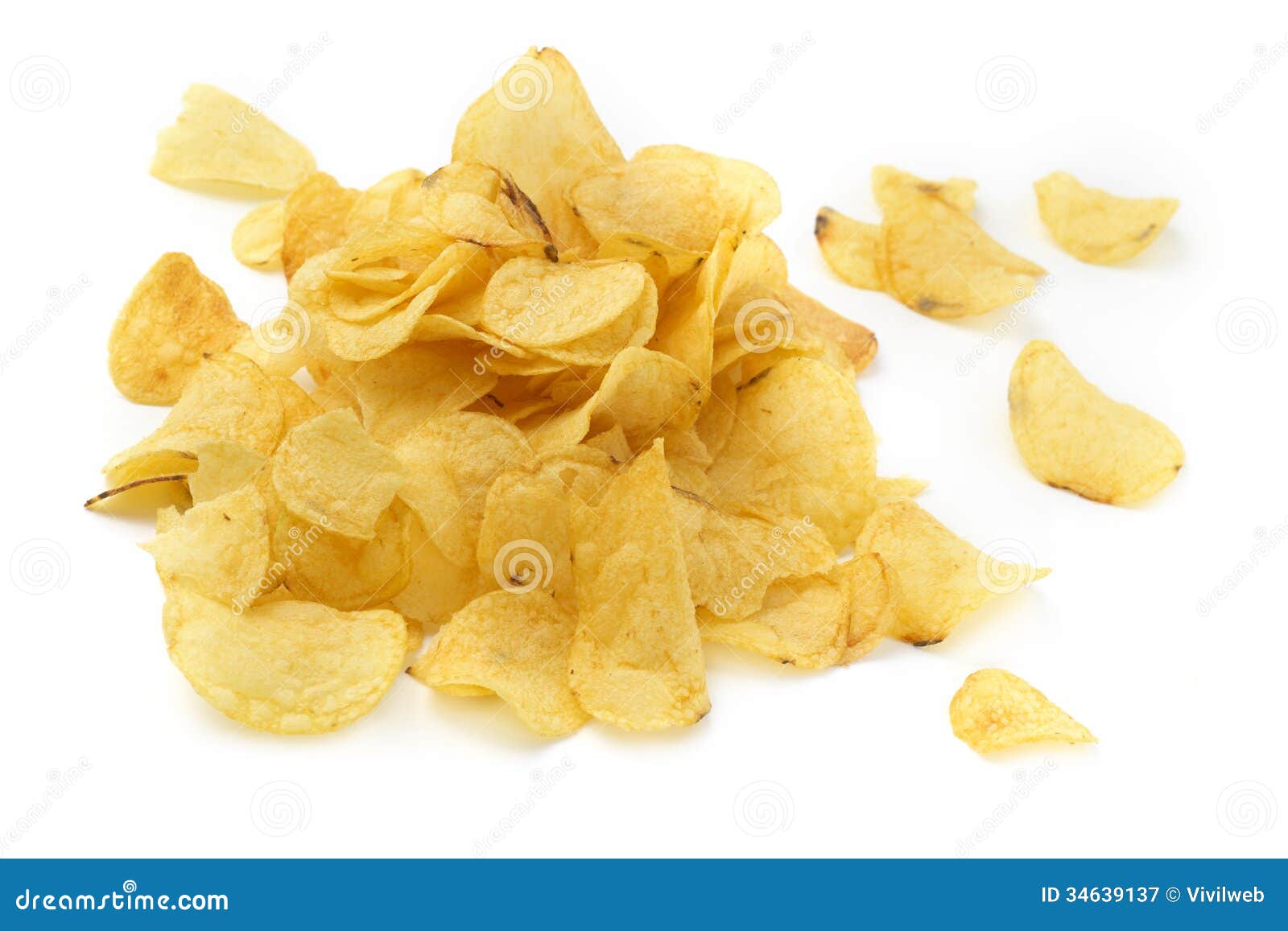 Pile Of Crisps With Their Nutrition Label Royalty-Free Stock ...