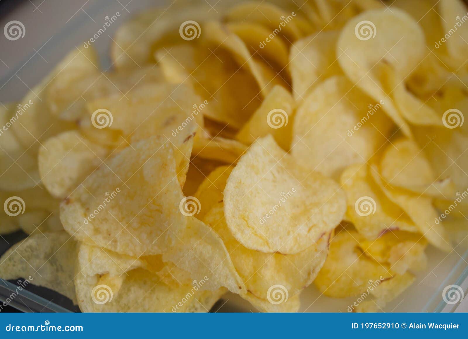 Pile Of Crisps With Their Nutrition Label Royalty-Free Stock ...