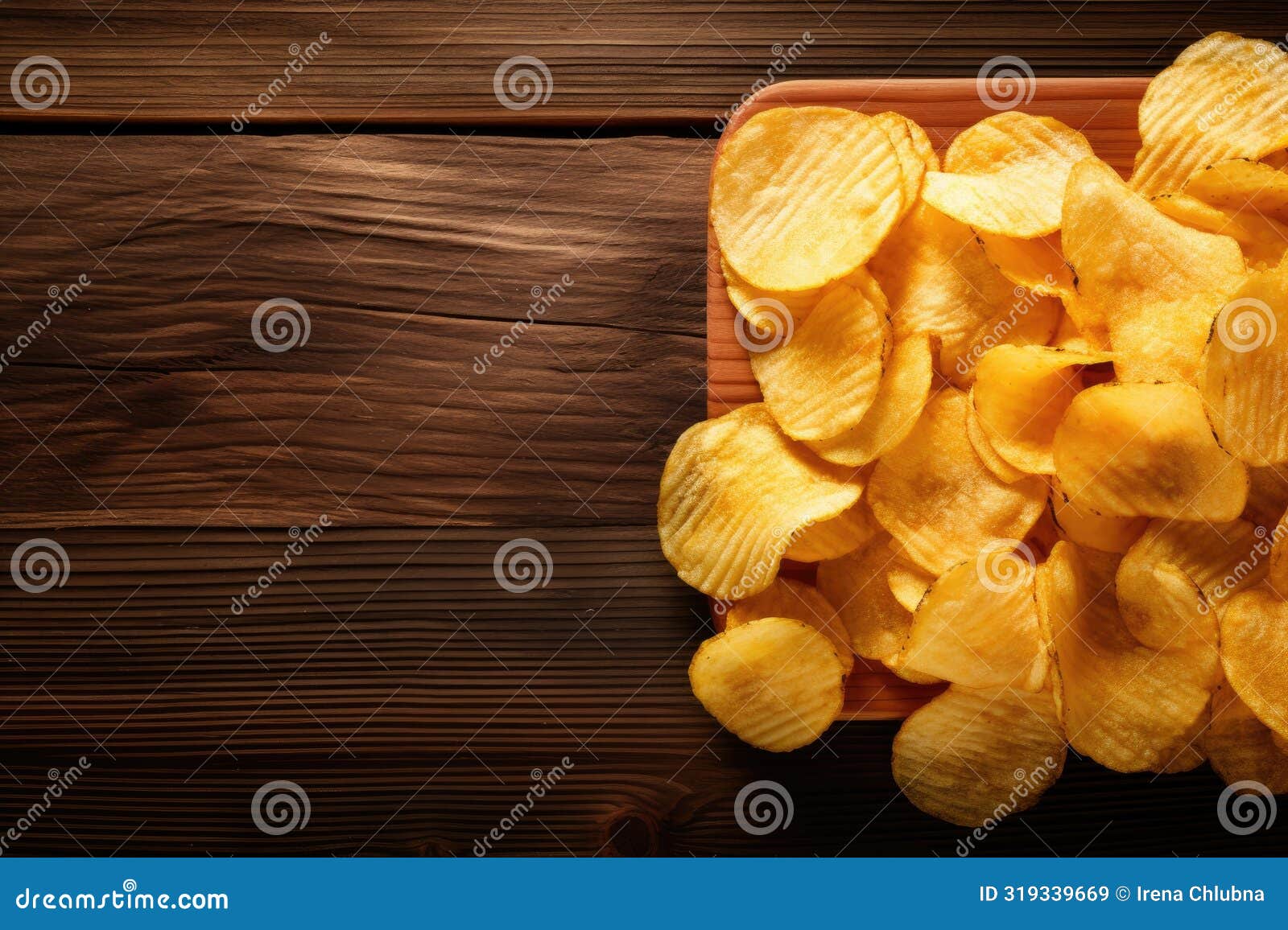 Pile of Crispy Golden Potato Chips Stock Illustration - Illustration of ...