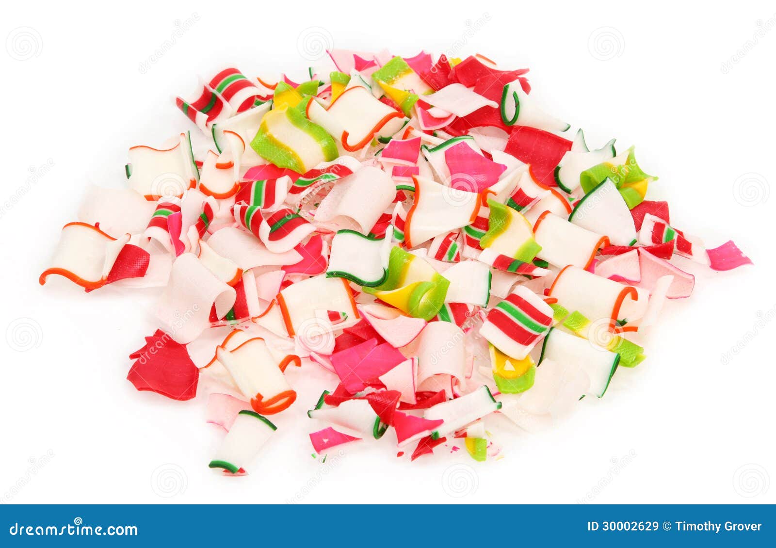 Pile of Crushed Ribbon Candy Stock Image - Image of multicolored ...