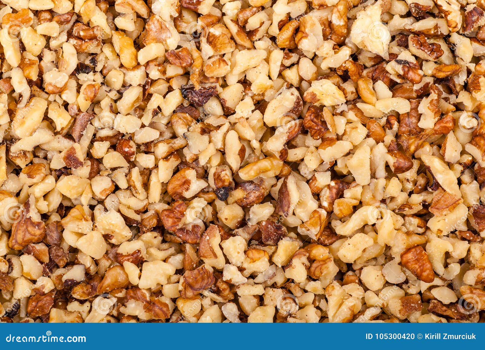 Pile of crushed walnut stock photo. Image of processing - 105300420
