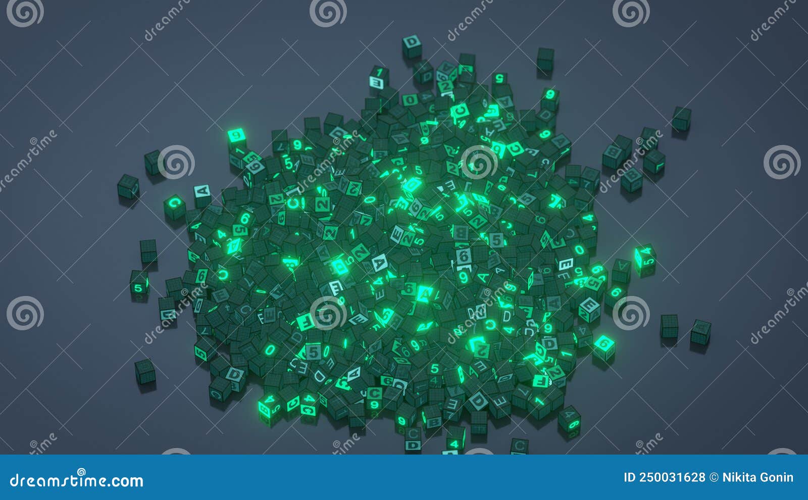 Visualization Of Sorting Data Abstract Processing Of Information Flow Vector Database