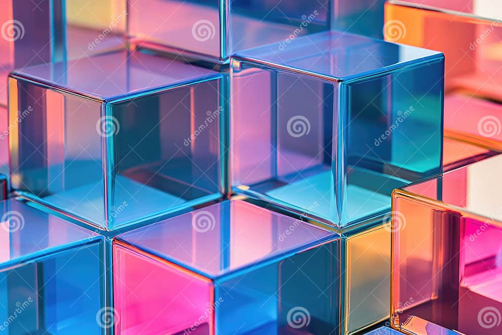 A Pile of Cubes Stacked on Top of Each Other, Versatile Graphic Element ...