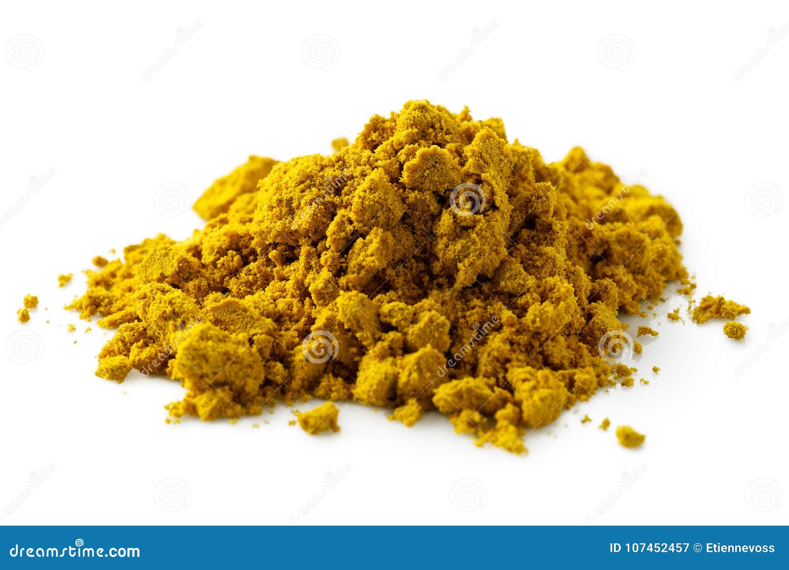 A pile of curry powder. stock image. Image of detail - 107452457