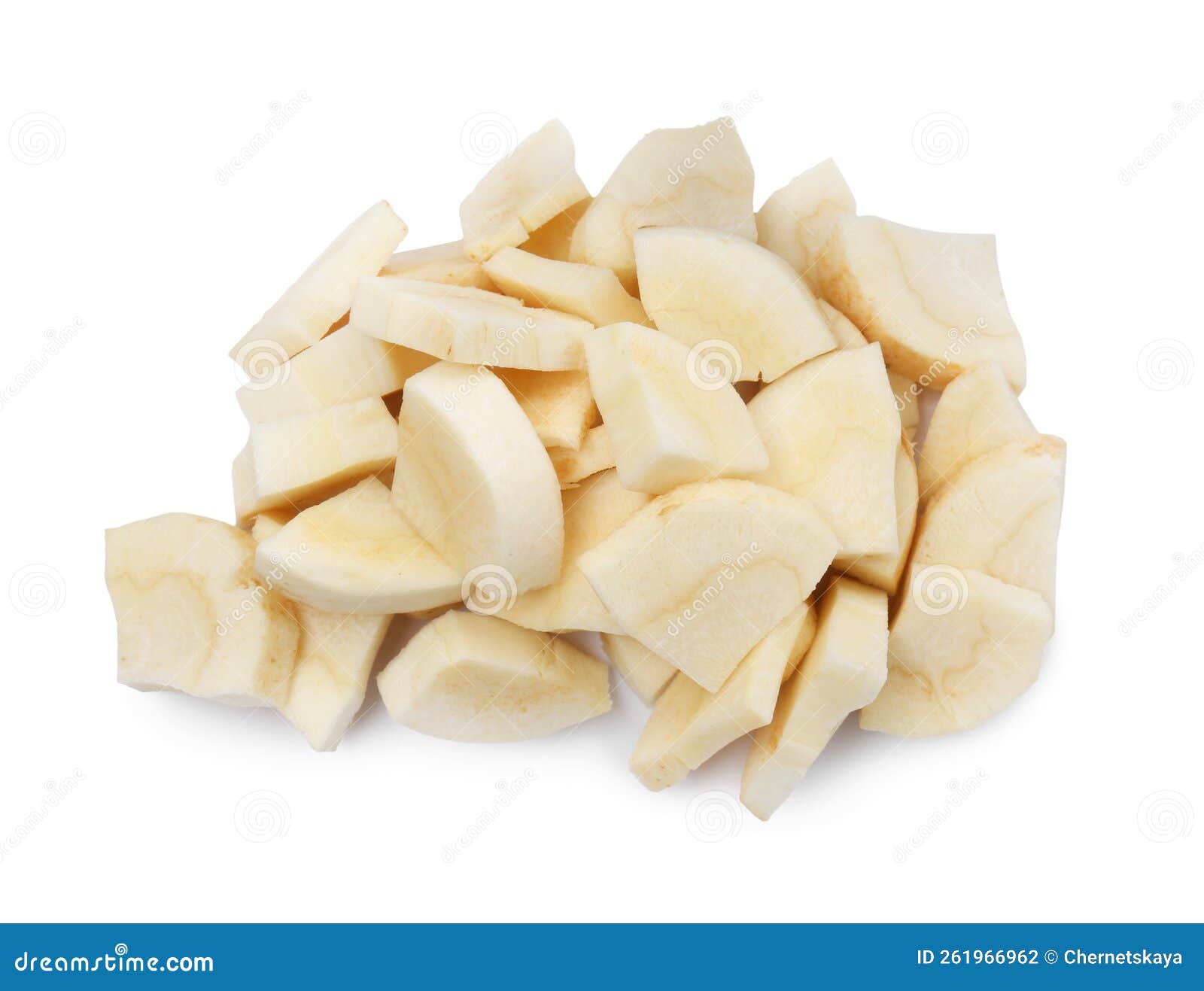 Pile of Cut Fresh Parsnip on White Background Stock Photo - Image of ...