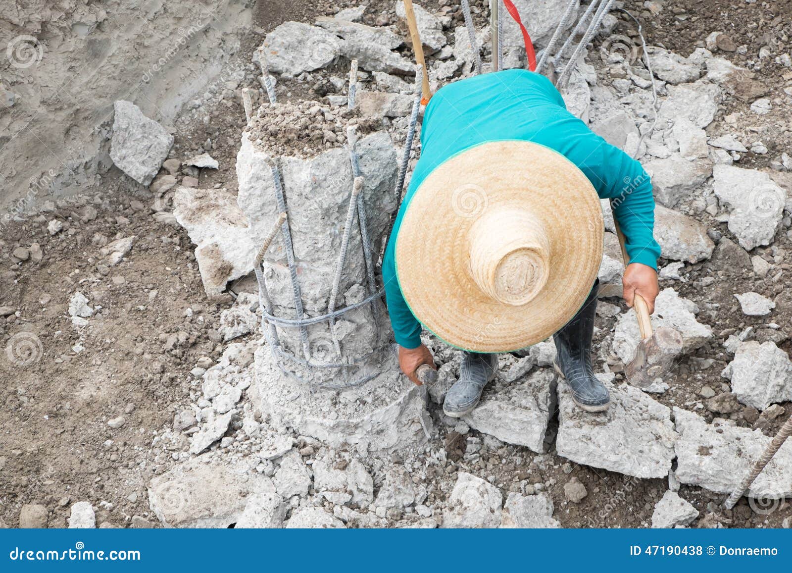 Pile cut-off stock photo. Image of demolish, business - 47190438