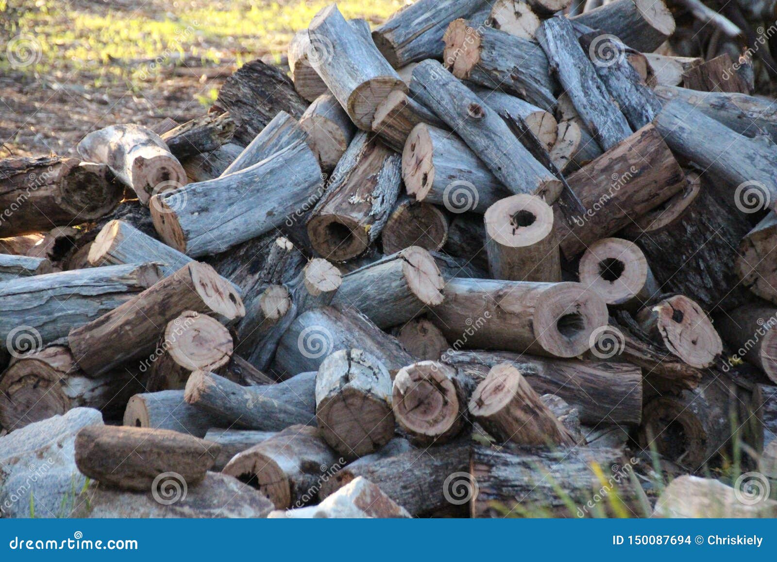 Pile of Cut Wood stock photo. Image of sawed, ready - 150087694