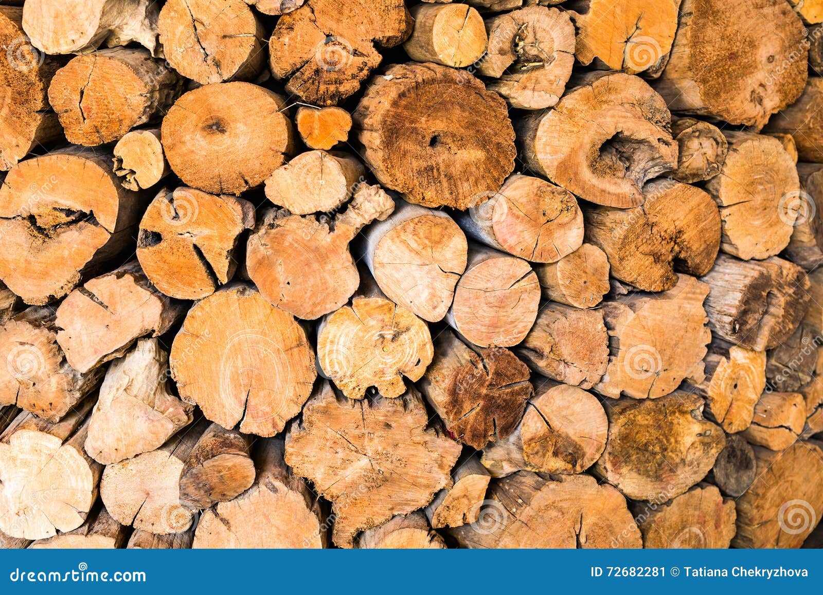 Pile of Cut Wood Stump Log Texture Used As Background Stock Image ...