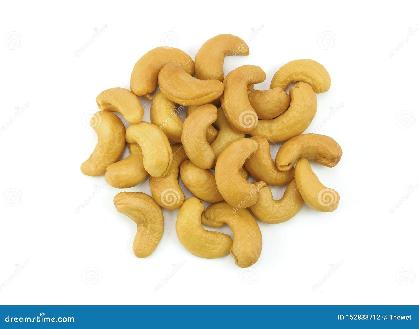 Pile D'anacarde Sur Le Fond Blanc Photo stock - Image du blanc ...