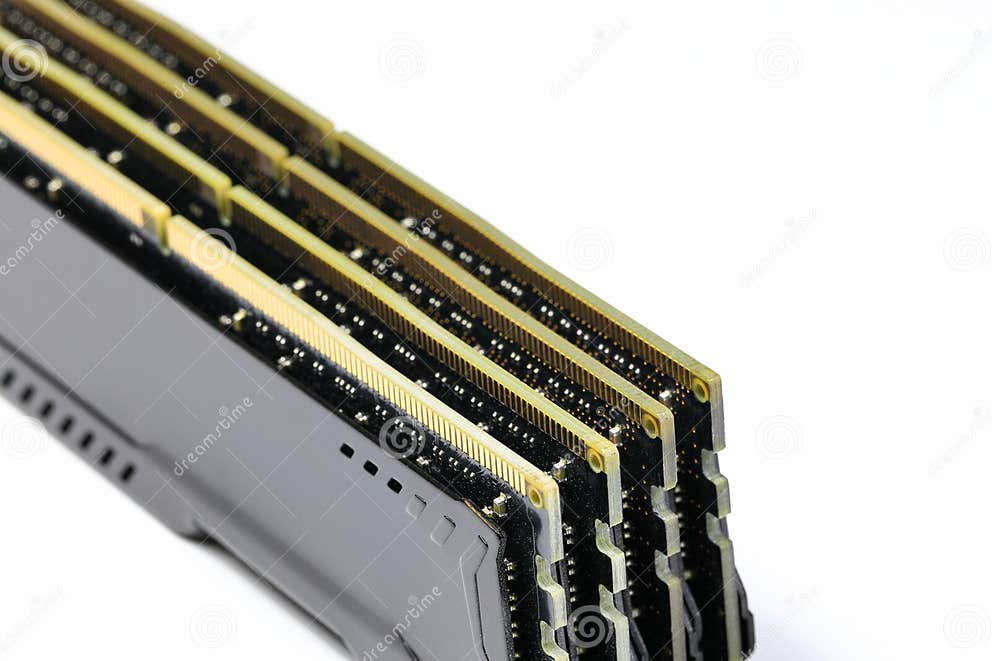 Pile of DDR4 Memory, High Performance DDR RAM Module for Computer Server and Workstation. Stock ...