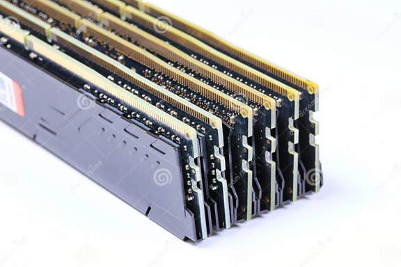Pile of DDR4 Memory, High Performance DDR RAM Module for Computer Server and Workstation. Stock ...