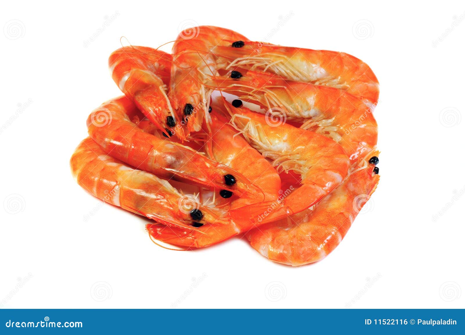 Pile de crevette royale photo stock. Image du cuit, côté - 11522116