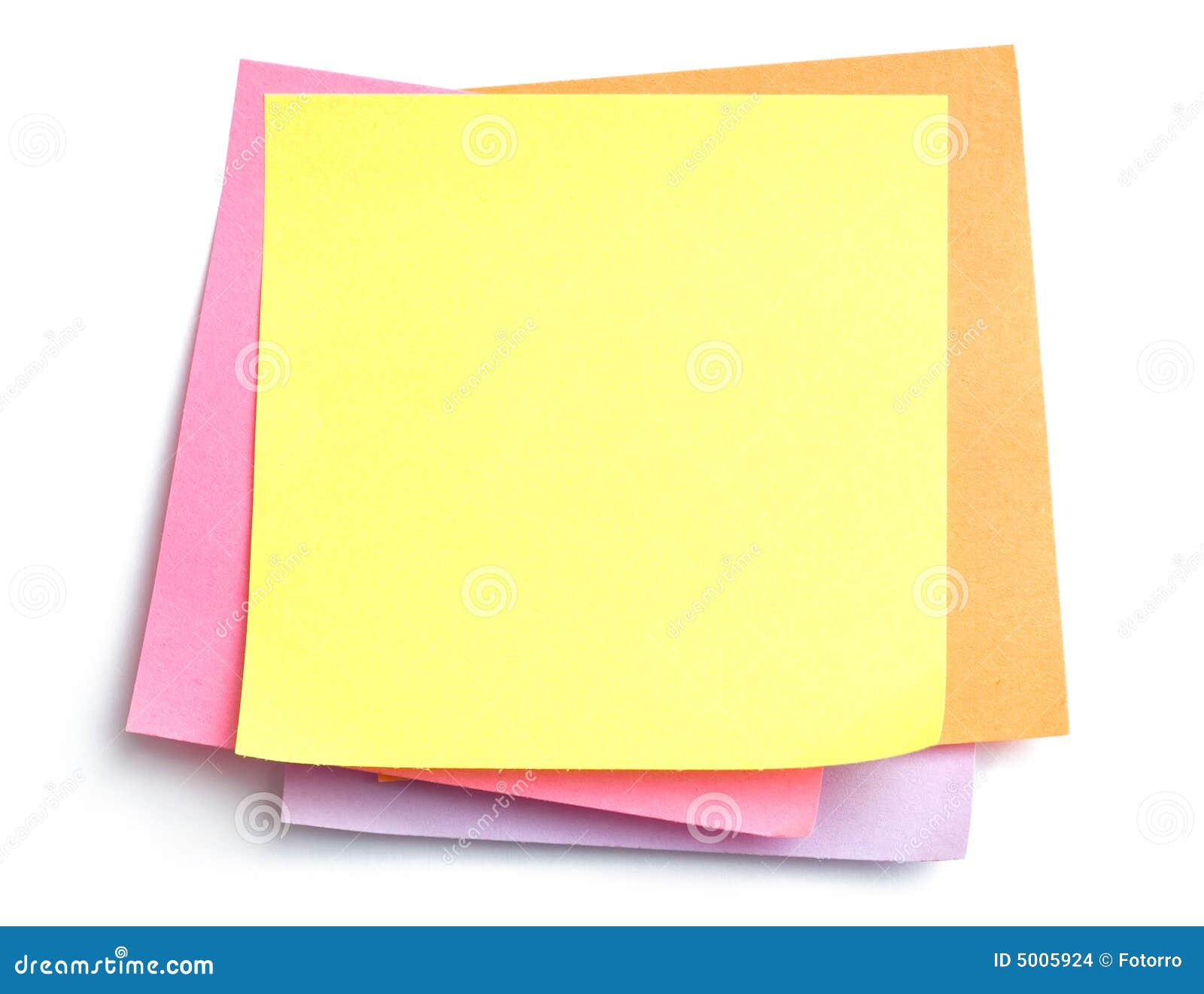 Pile De Notes Collantes Sur Le Blanc Photo stock - Image du jaune ...