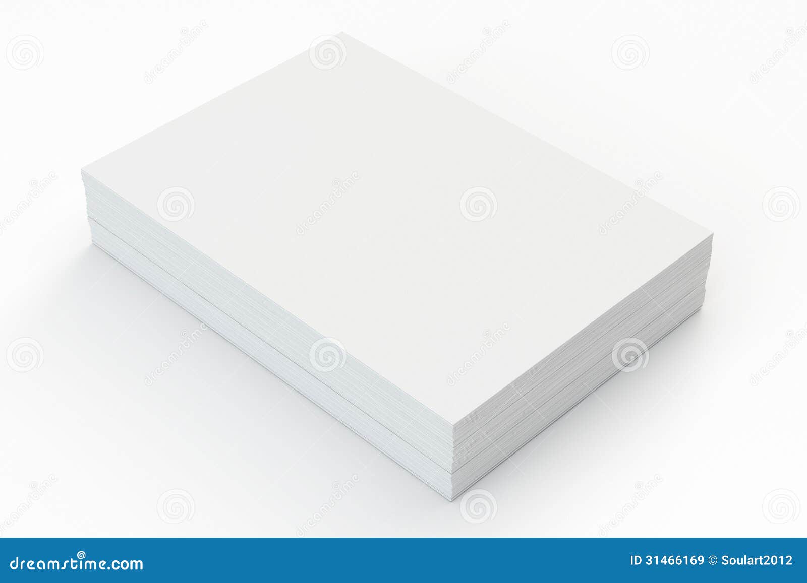 Pile a4 de papier vide illustration stock. Illustration du forme - 31466169