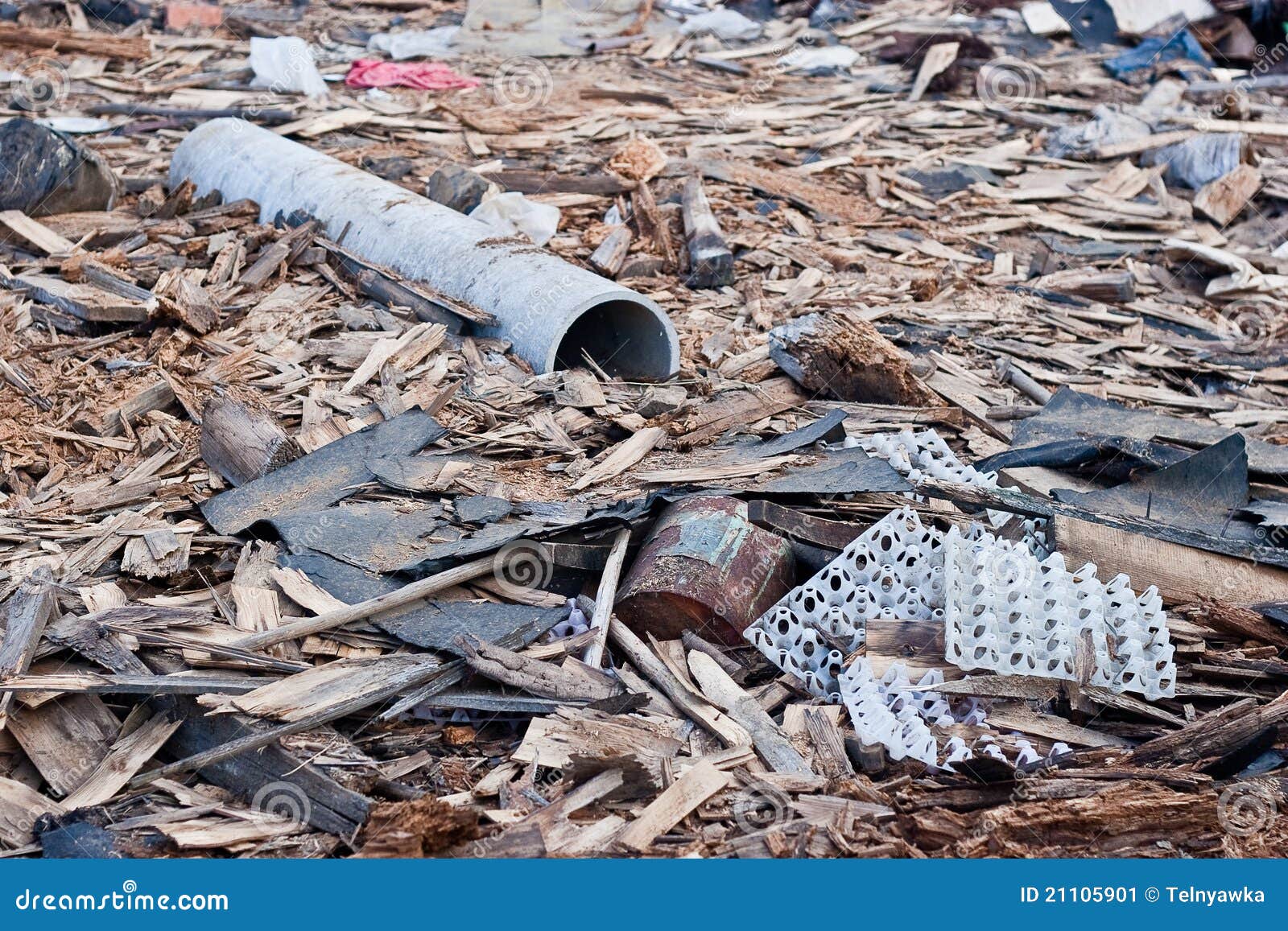 A pile of debris stock image. Image of dispose, building - 21105901