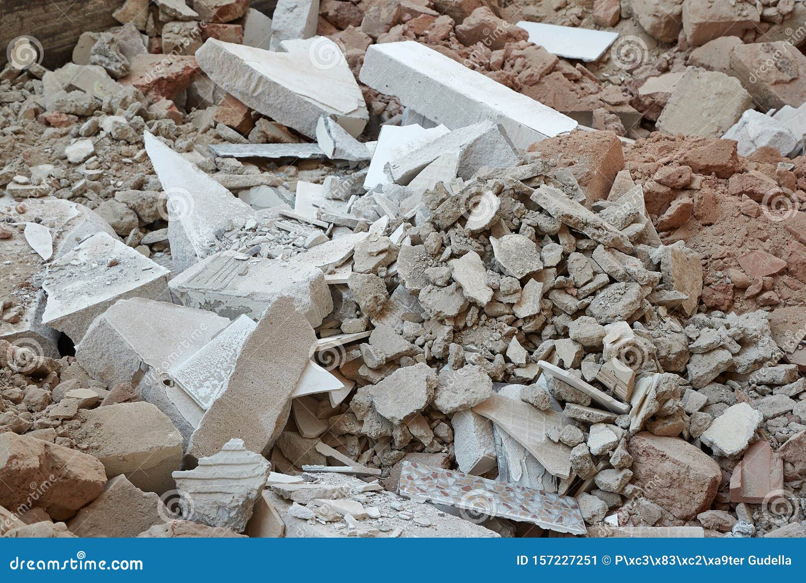 Pile of debris stock image. Image of destroy, heavy - 157227251