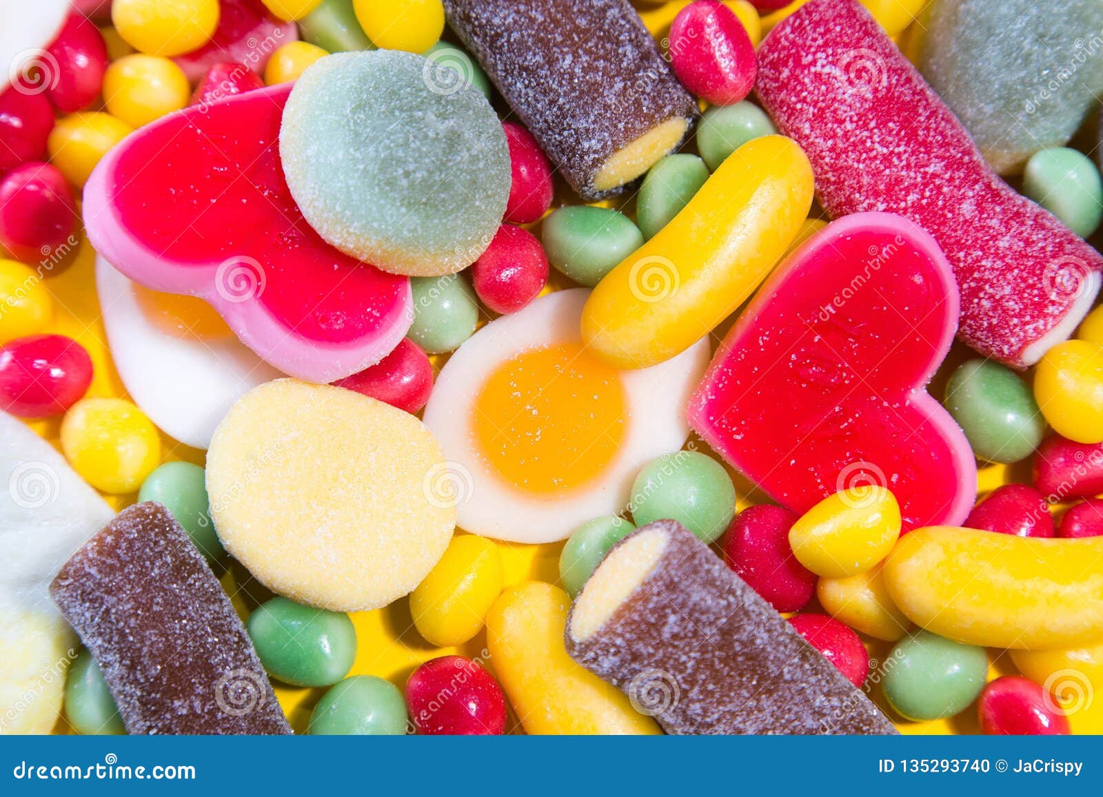 Pile of Delicious Colourful Chewing Candies Background. Colourful ...