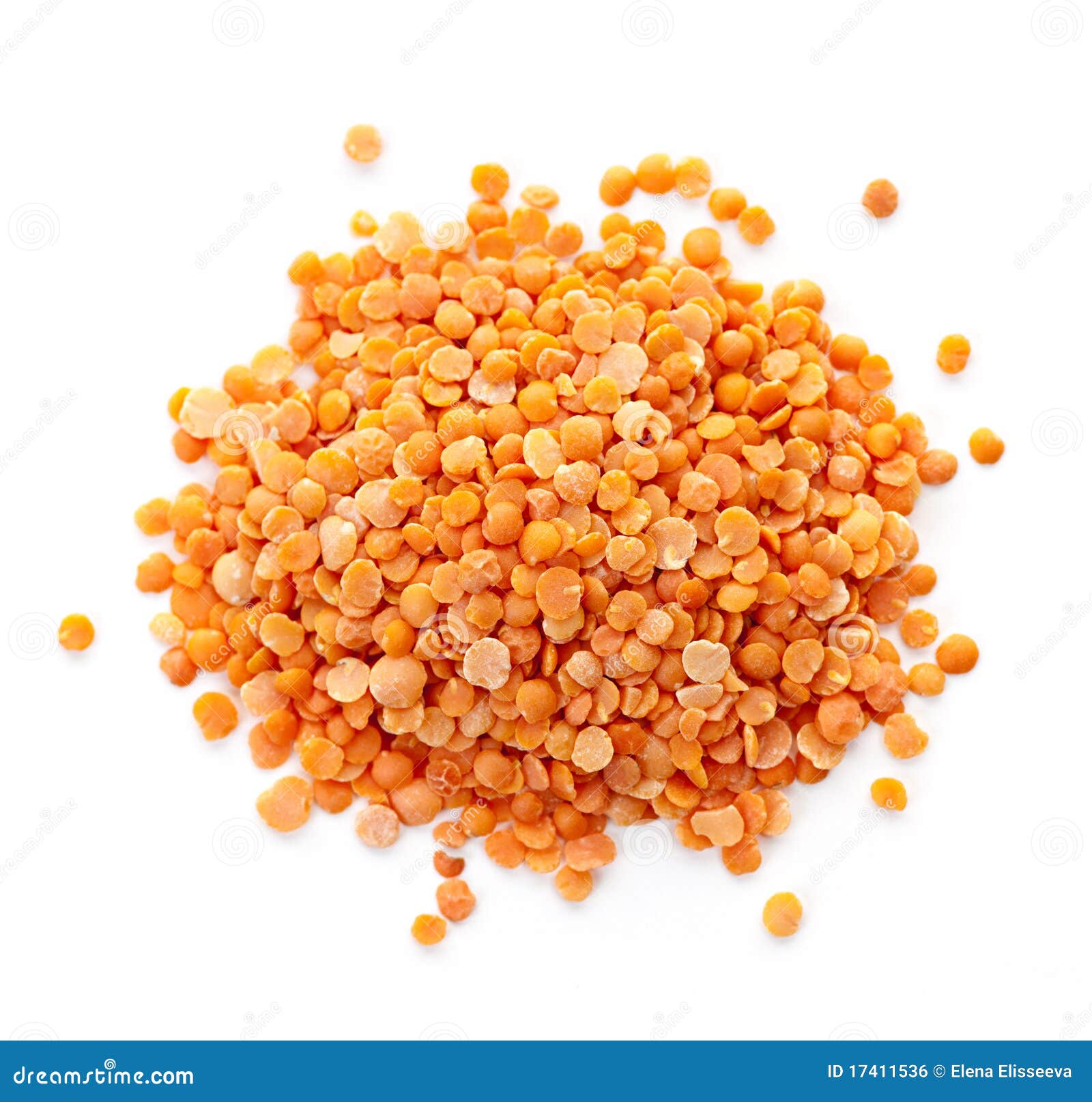 Pile Des Lentilles Rouges Crues Photo stock - Image du desserré, normal ...