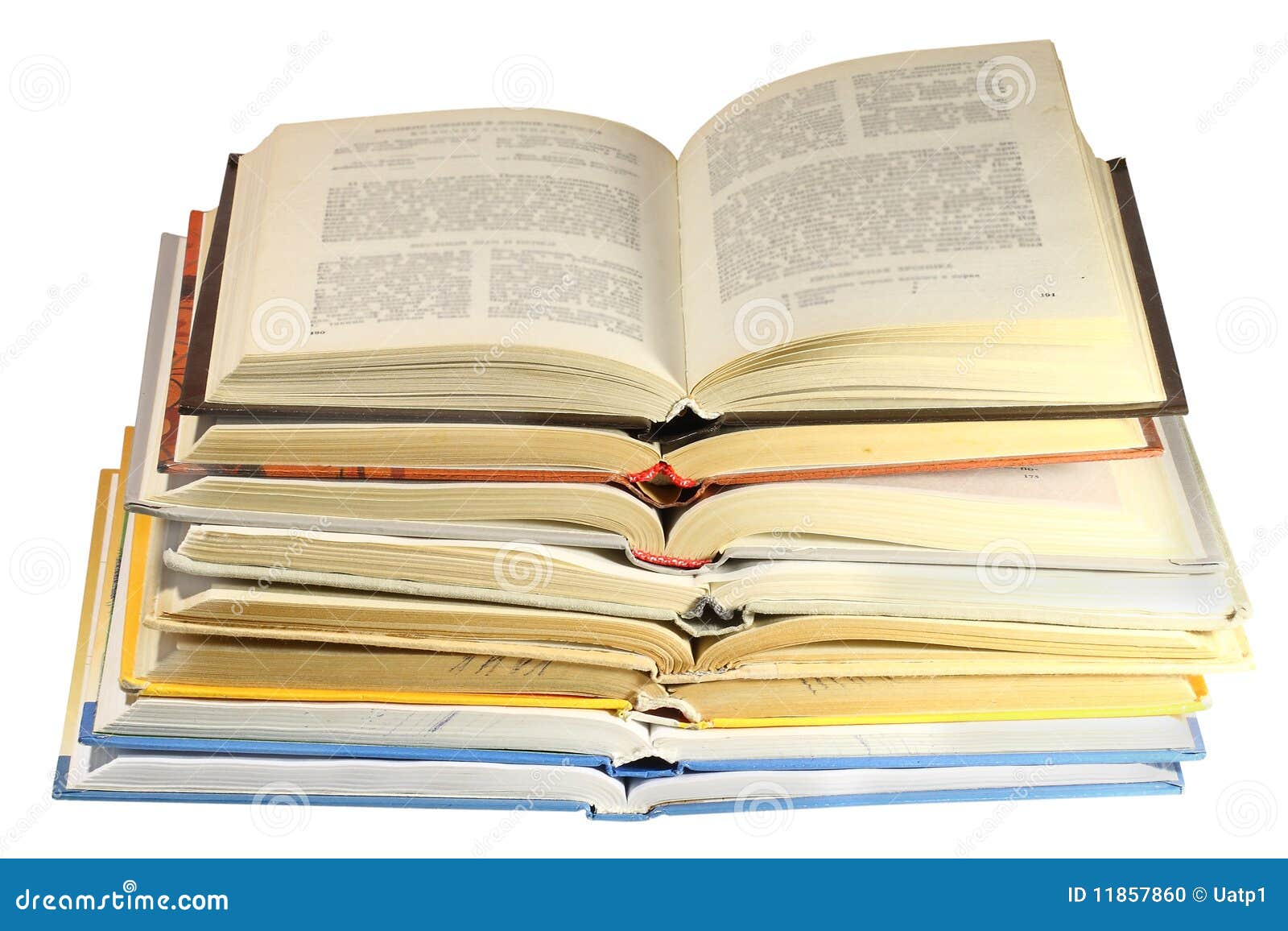 Pile des livres ouverts photo stock. Image du ouvert - 11857860