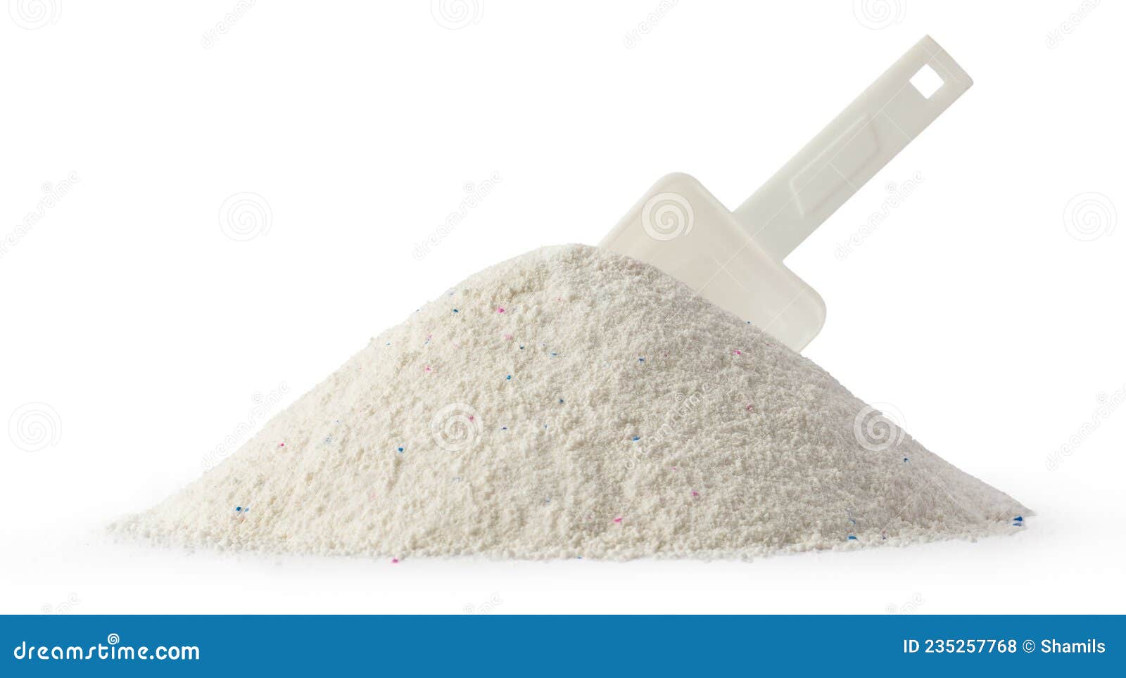 Pile of Detergent Powder with Measuring Spoon Stock Photo - Image of ...