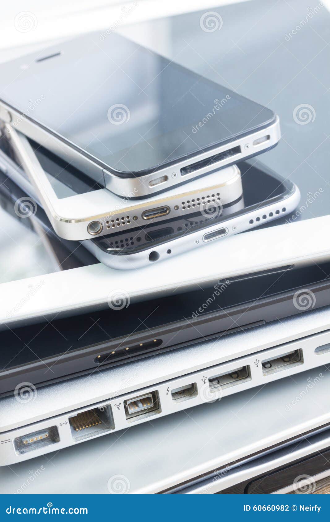 Pile of devices stock photo. Image of network, service - 60660982
