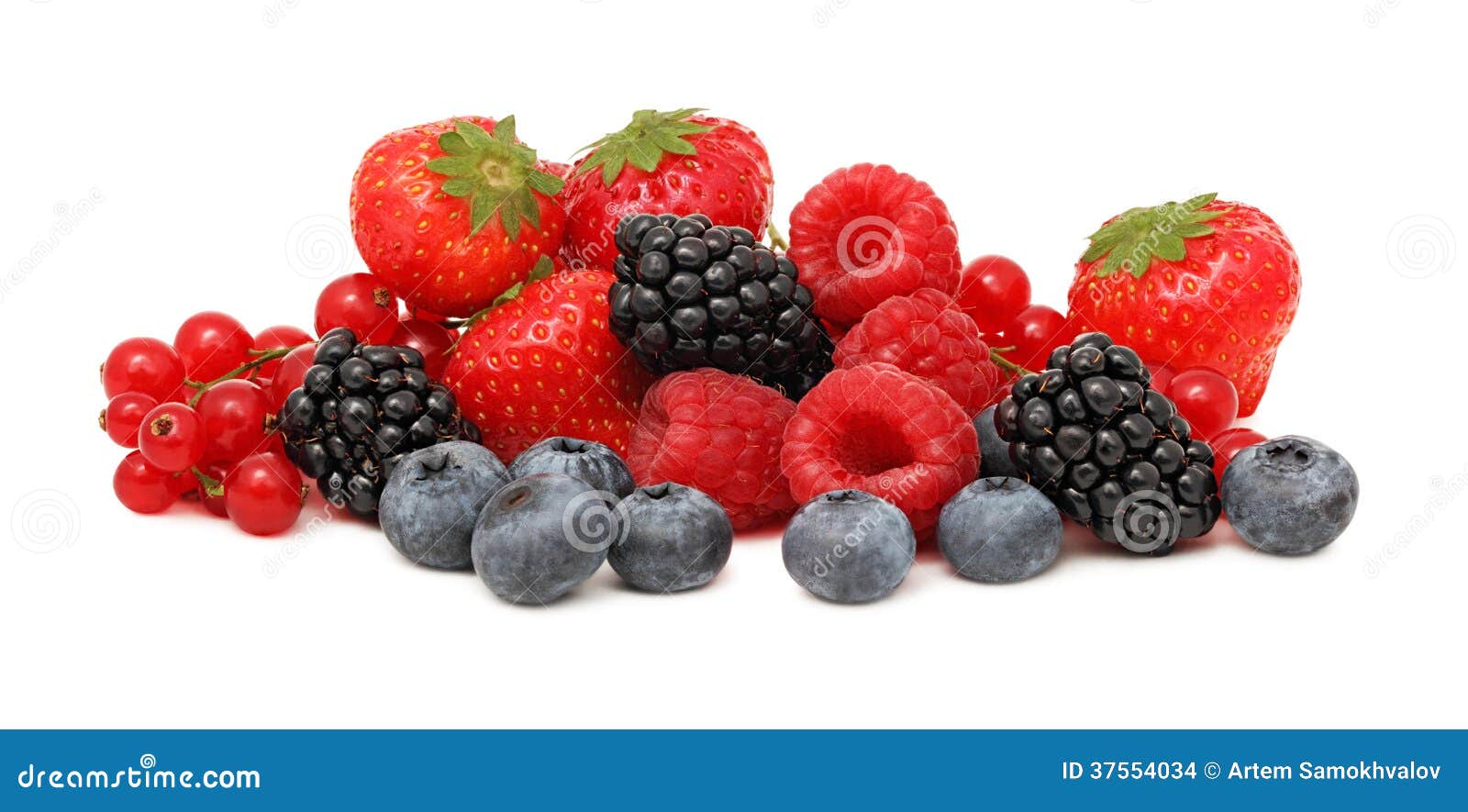 Pile of Different Berries (isolated) Stock Photo - Image of healthy ...