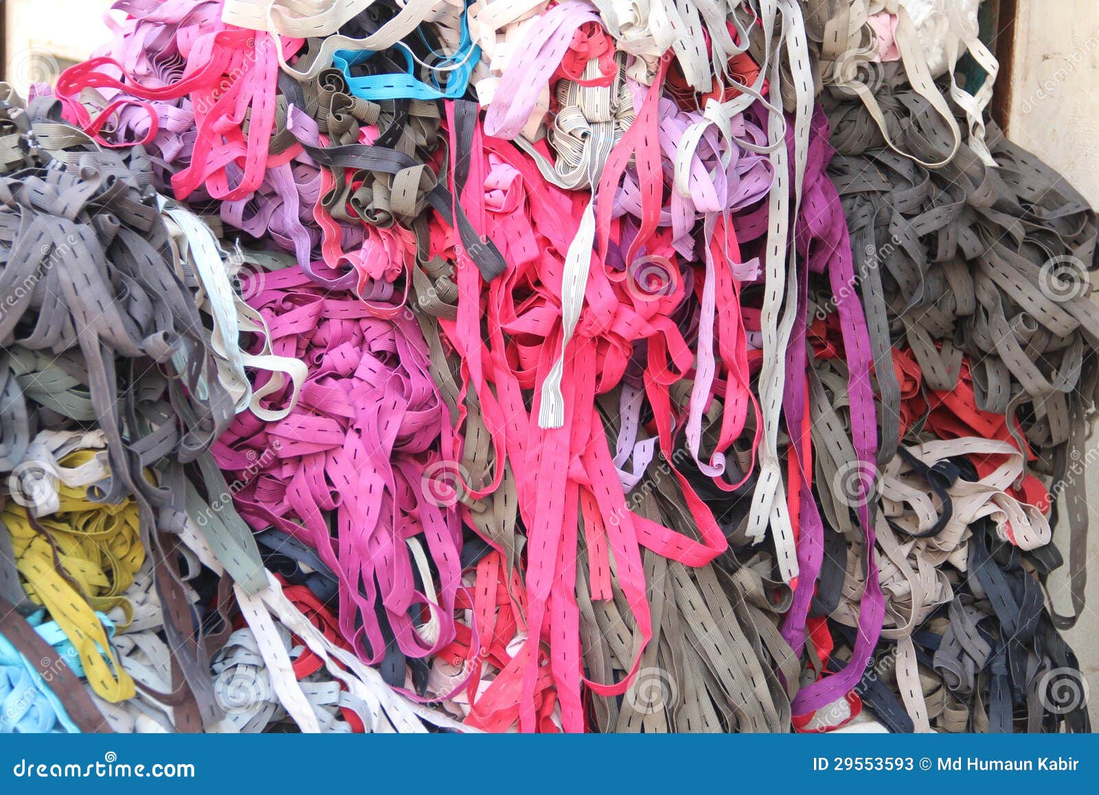 Pile of Different Color Elastic Fabrics Stock Image - Image of weave ...