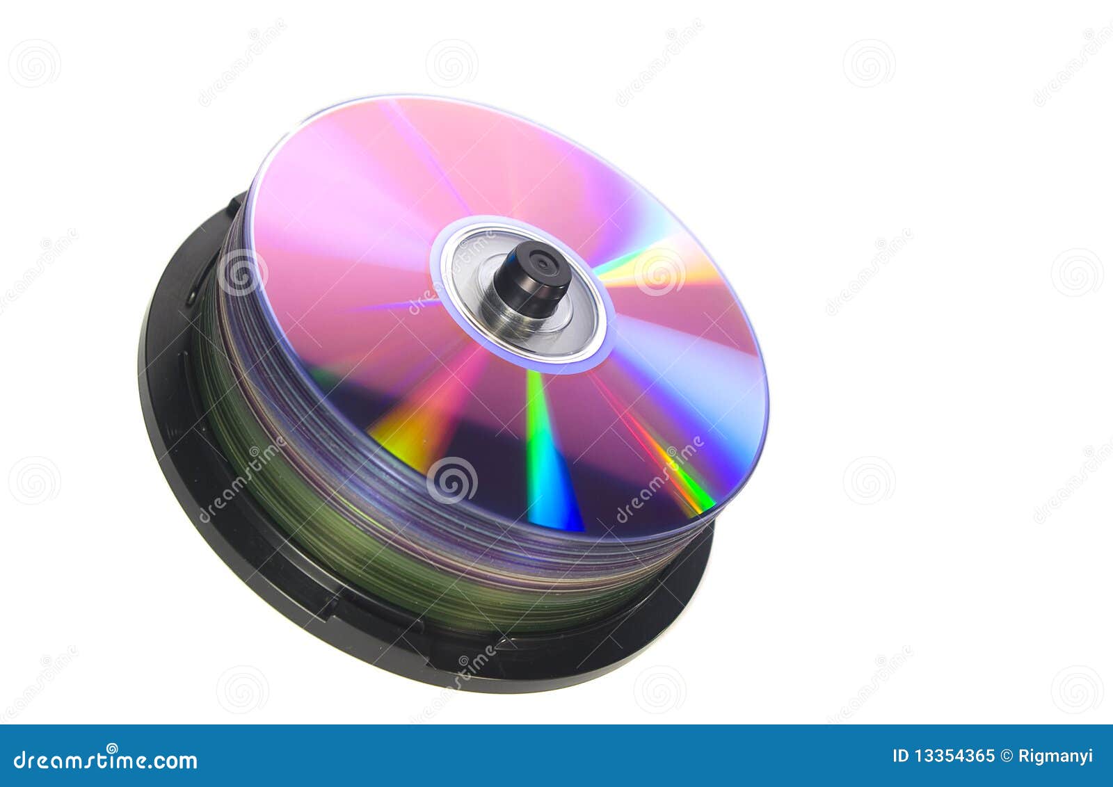 Pile of Different DVDs Isolated on White Stock Image - Image of ...