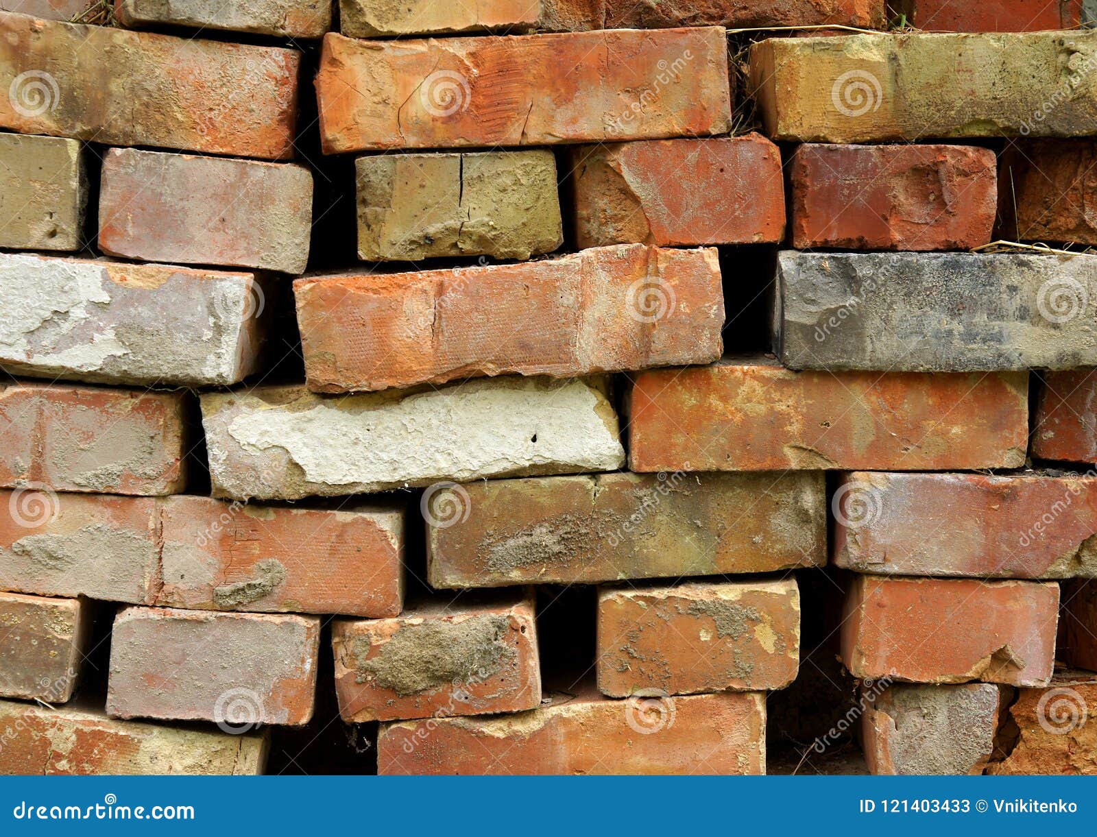 Pile of Different Old Bricks Stock Image - Image of pattern, wall ...